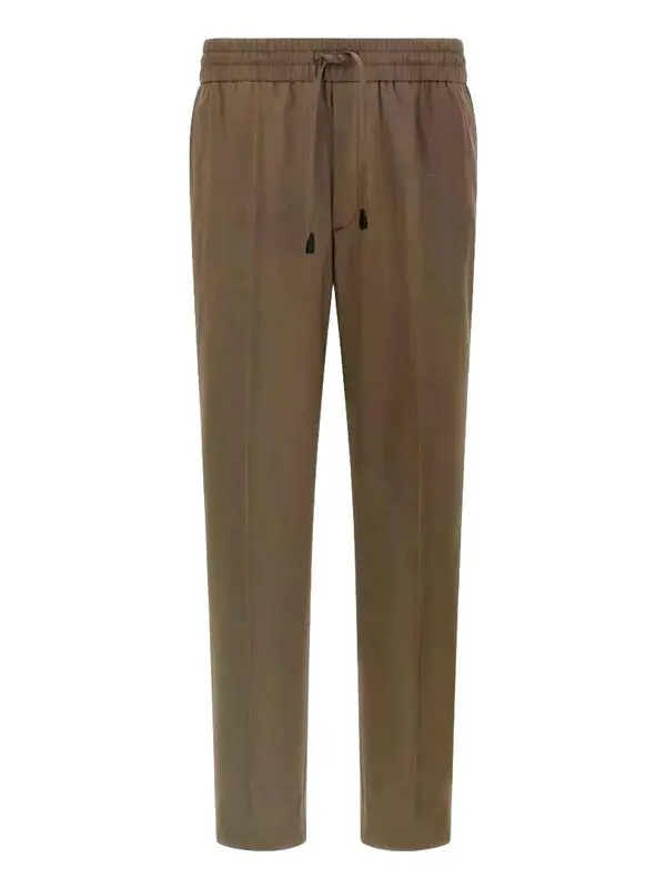 Brioni Asolo Drawstring-waist Trousers - Brown