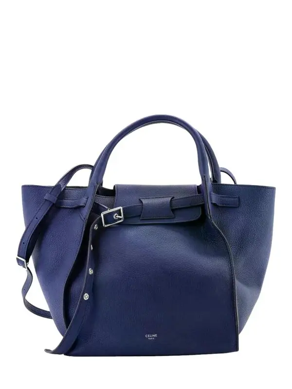 Celine Big Bag Grained Calfskin Small Satchel - Blue
