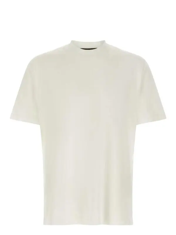 Brioni Logo-embroidered Raised-neck T-shirt - Neutrals