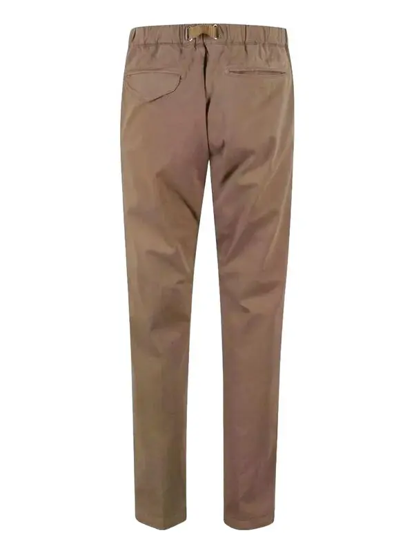 WHITE SAND Belted Elasticated-waistband Trousers - Brown
