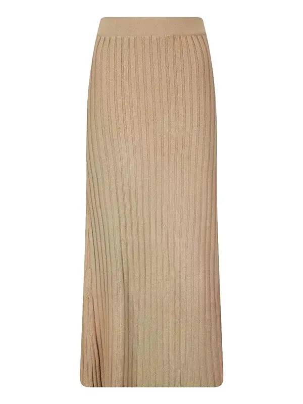 ELY ELY Haze Asymmetric Skirt - Neutrals
