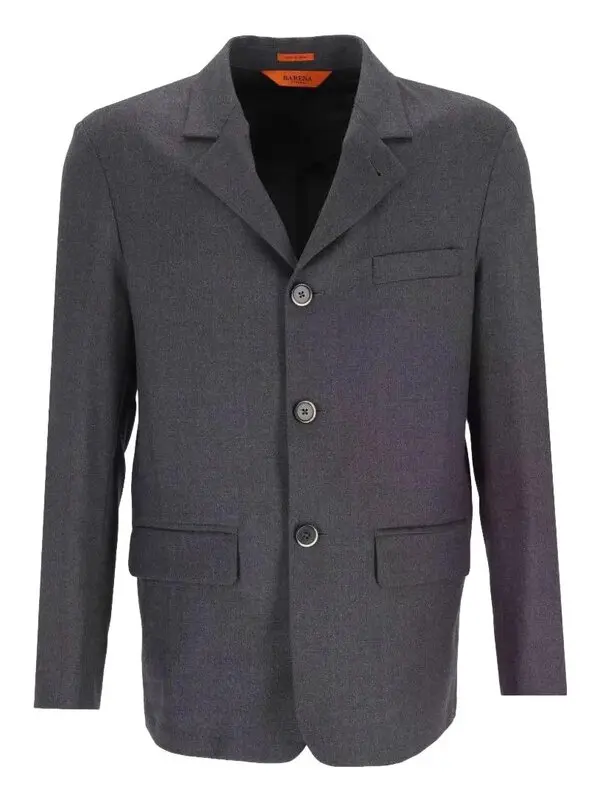 Barena Venezia Flannel Single-breasted Blazer - Grey
