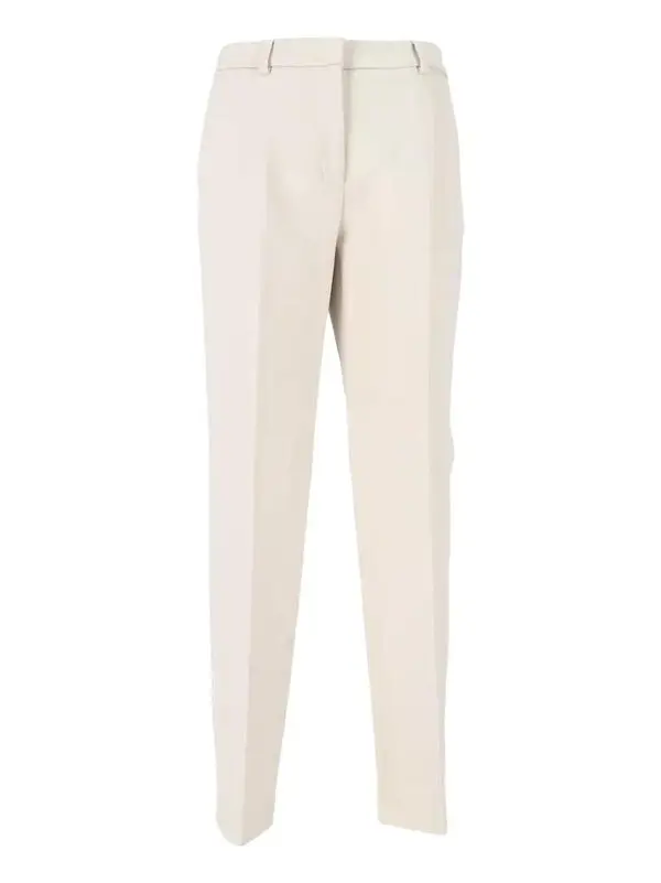 Peserico Pressed-crease Belt-loop Trousers - Neutrals