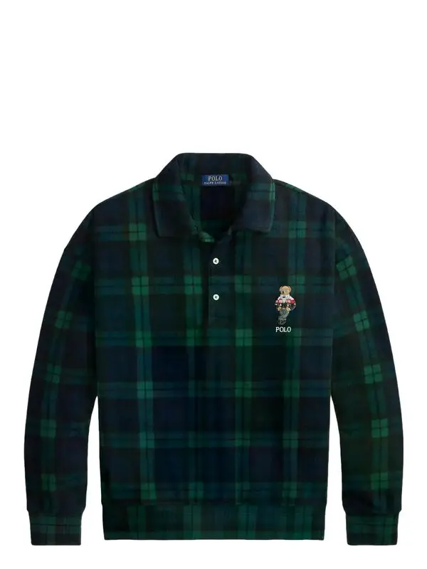 Polo Ralph Lauren Polo Bear Check-pattern Sweater - Blue