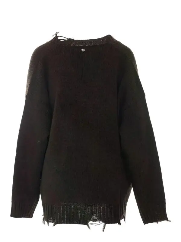 ANIYE BY Duke Distressed Sweater - Brown