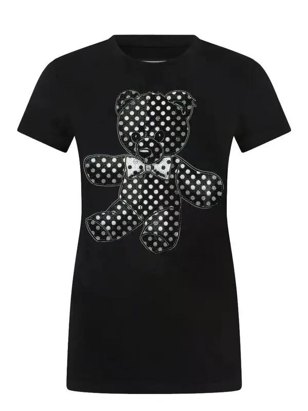 Philipp Plein Teddy Rhinestone-embellished T-shirt - Black