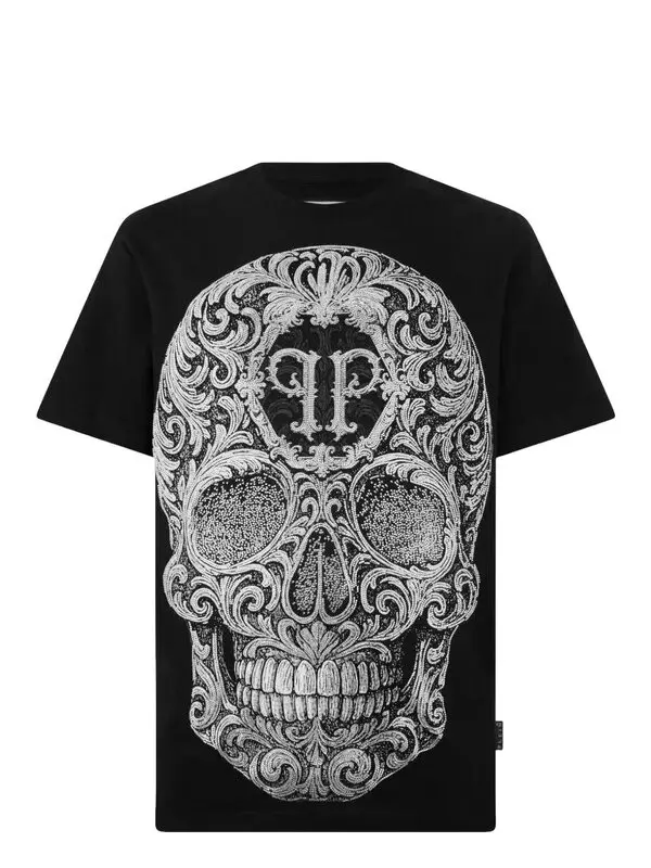 Philipp Plein Baroque Skull-print T-shirt - Black