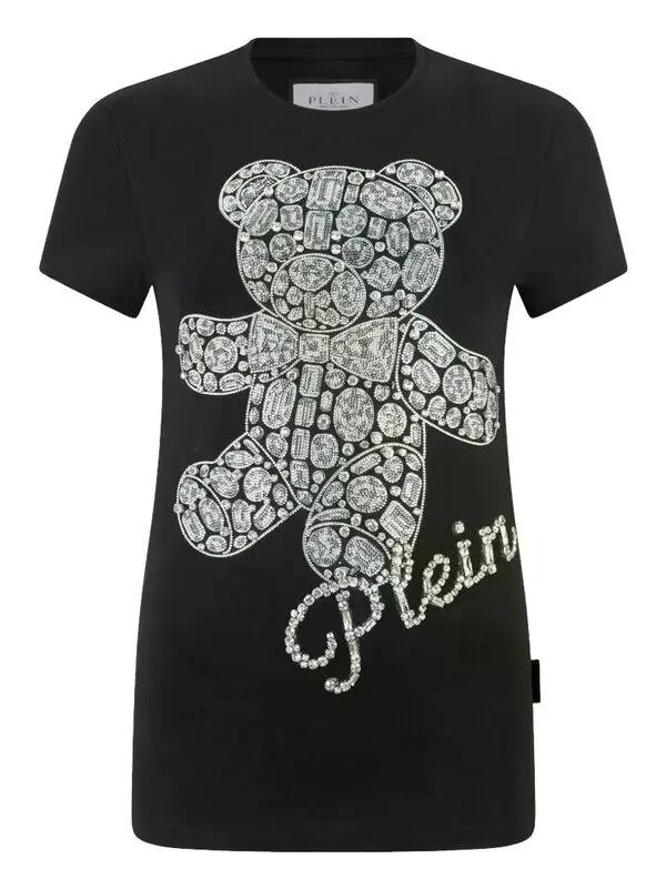 Philipp Plein Short-sleeve Embellished T-shirt - Black