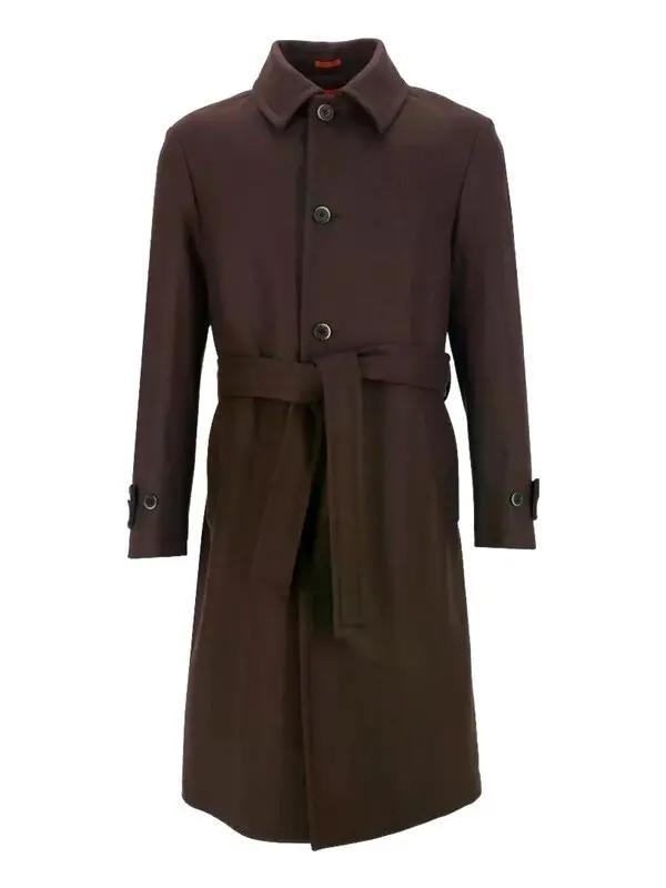Barena Venezia Paramar Belted Single-breasted Coat - Brown
