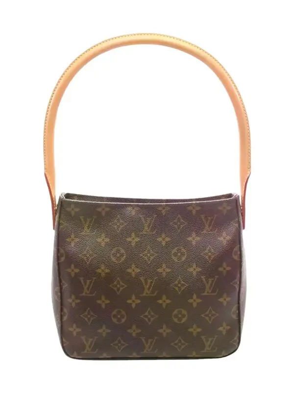 LOUIS VUITTON 2002 Looping Mm Monogram Shoulder Bag - Brown