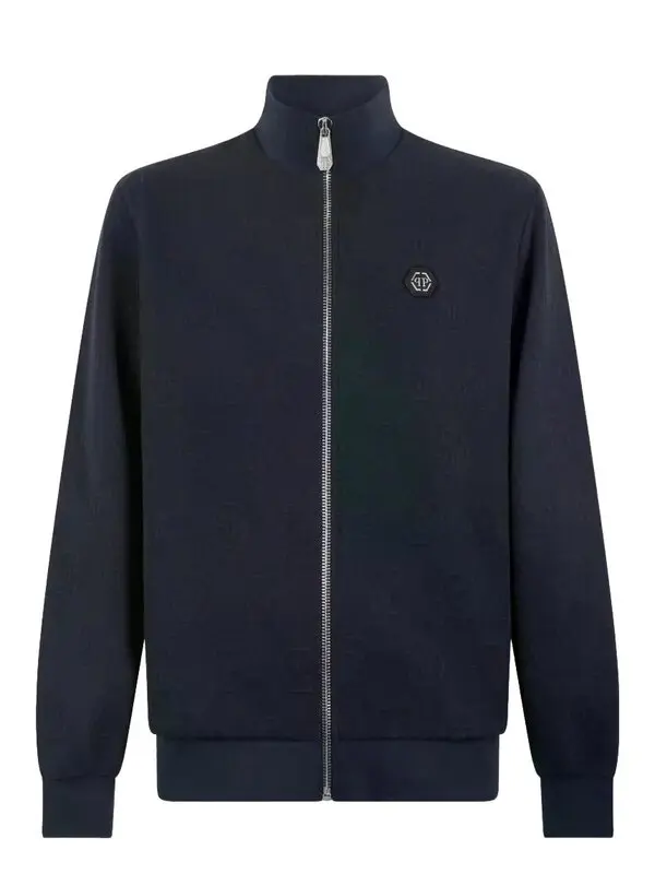Philipp Plein Jacquard Monogram Jacket - Blue