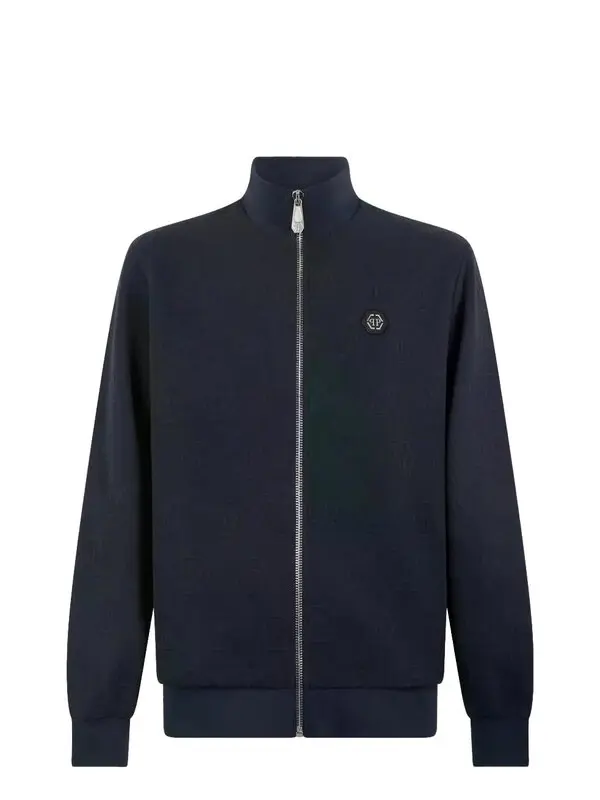 Philipp Plein Jacquard Monogram Jacket - Blue
