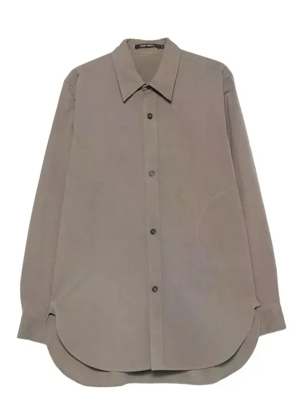 Sofie D'hoore Curved-hem Long-sleeve Shirt - Green