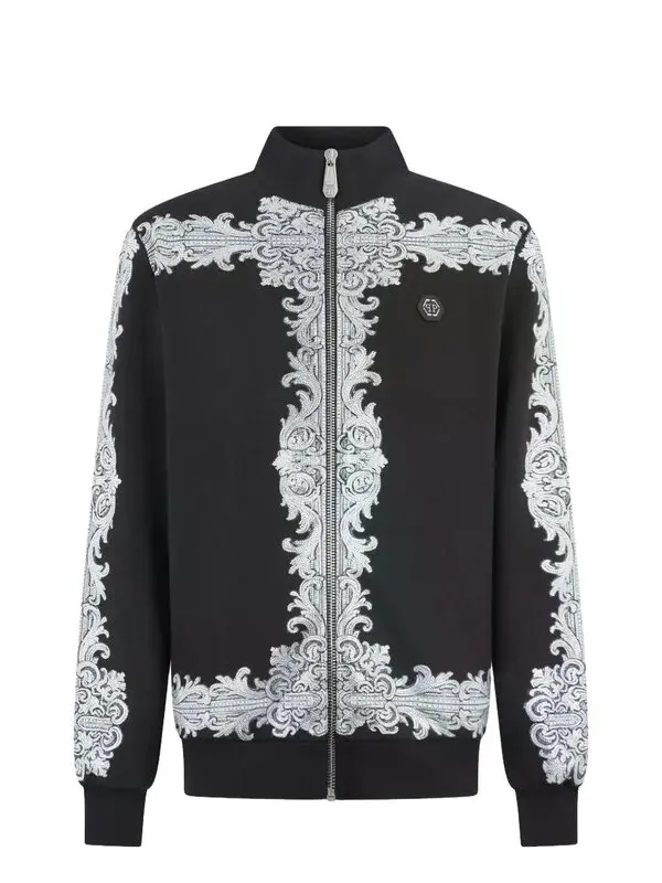 Philipp Plein Baroque Stones Track Jacket - Black