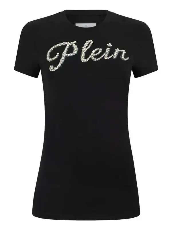 Philipp Plein Signature Crystal-embellished T-shirt - Black