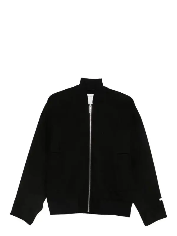 Sportmax Zip-up Wool Jacket - Black