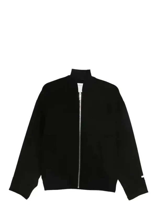 Sportmax Zip-up Wool Jacket - Black