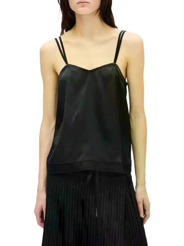 ANN DEMEULEMEESTER Silk Camisole Top - Black