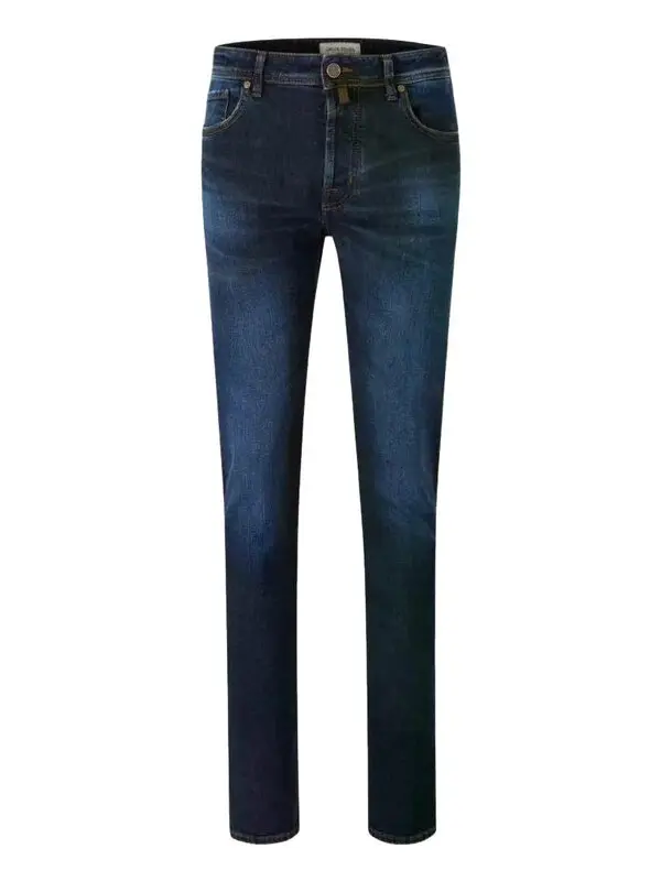 Jacob Cohen Whiskered Slim-fit Jeans - Blue