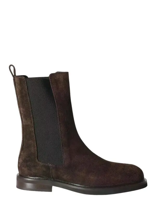 POEVE Suede Chelsea Boots - Brown