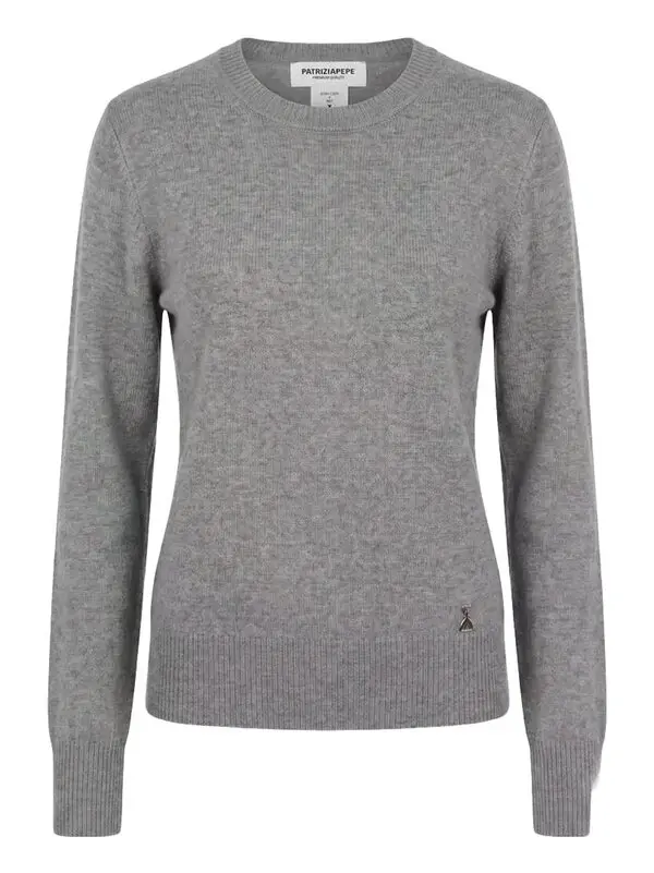 Patrizia Pepe Cashmere Crew-neck Sweater - Grey