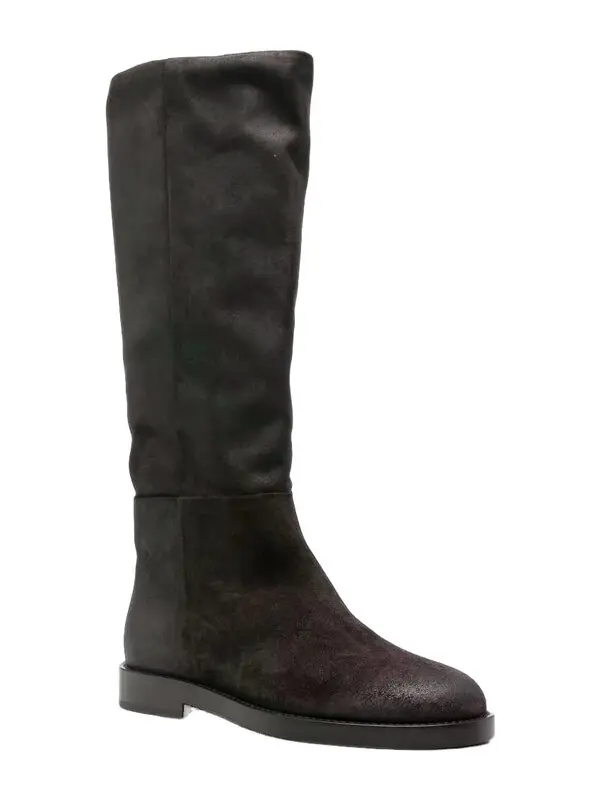 Agl Suede Knee-high Boots - Brown