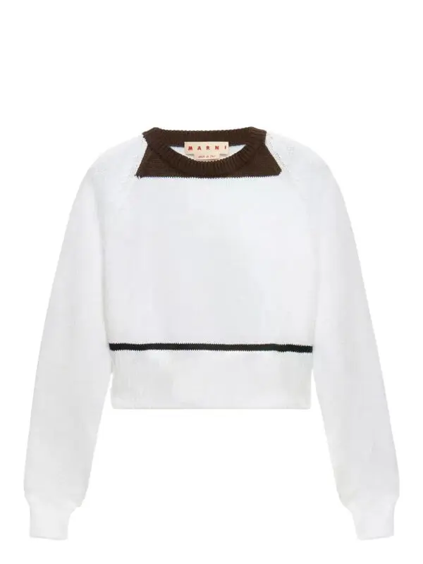 Marni Raglan-sleeve Sweater - White