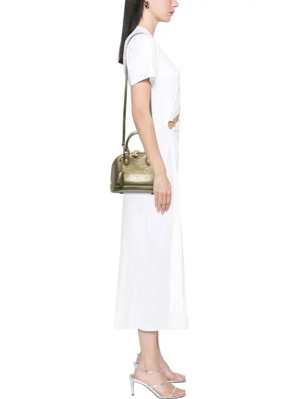 LOUIS VUITTON 2010-2020 Monogram Vernis Alma Bb Satchel - Green