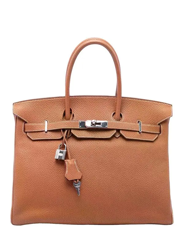 Hermès 2010 Togo Birkin Retourne 35 Handbag - Brown