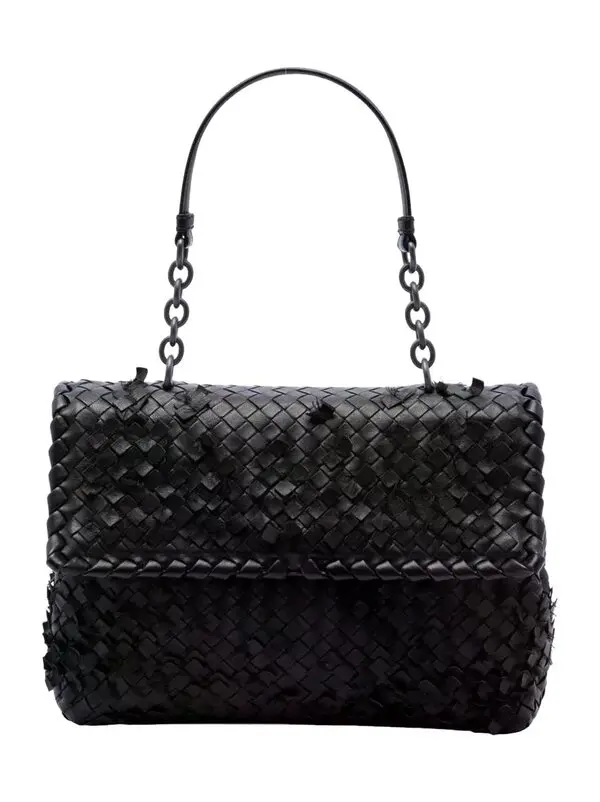 Bottega Veneta Nappa Intrecciato Tobu Olimpia Shoulder Bag - Brown