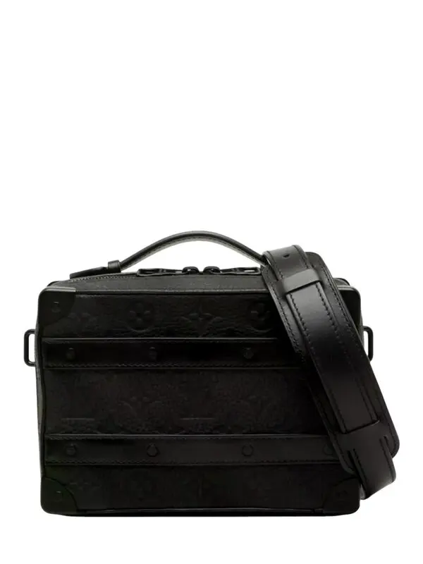 LOUIS VUITTON 2021-2026 Monogram Taurillon Handle Soft Trunk Satchel - Black
