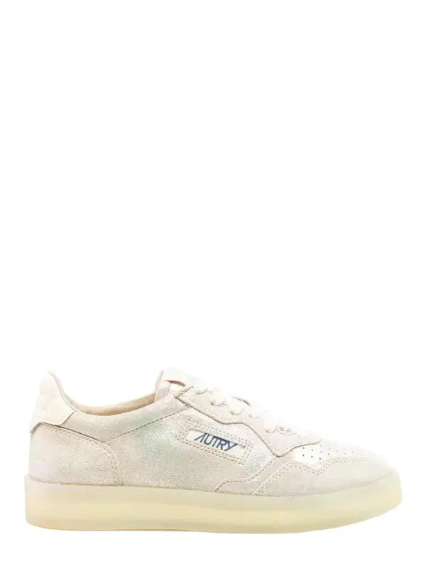 AUTRY Suede Panelled Sneakers - Neutrals