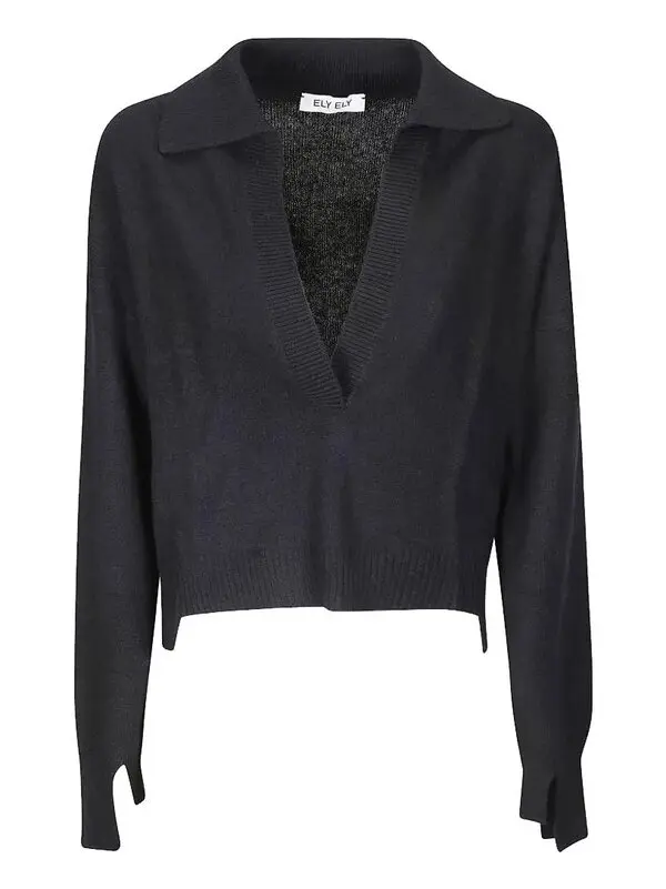 ELY ELY Long-sleeves Top - Black