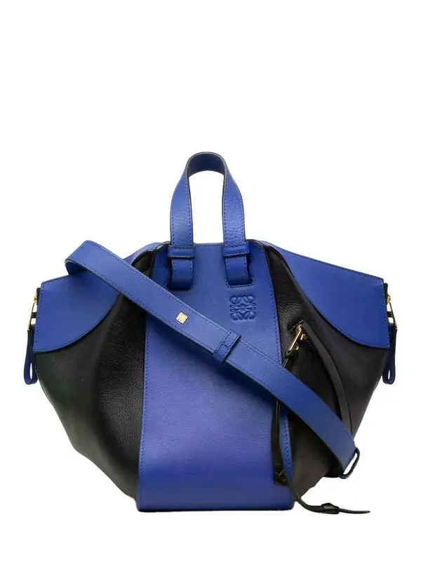 Loewe Bicolor Calfskin Hammock Satchel - Blue