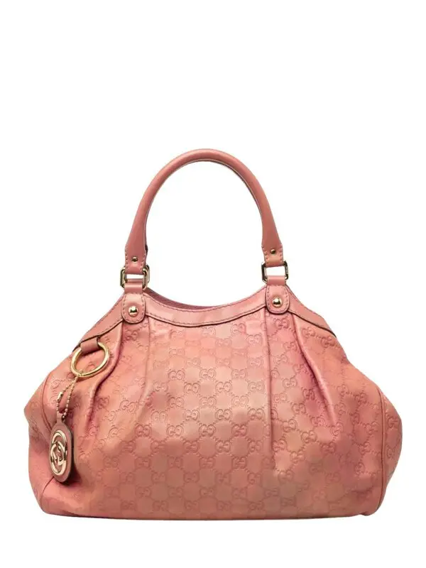 Gucci Guccissima Sukey Tote Bag - Pink
