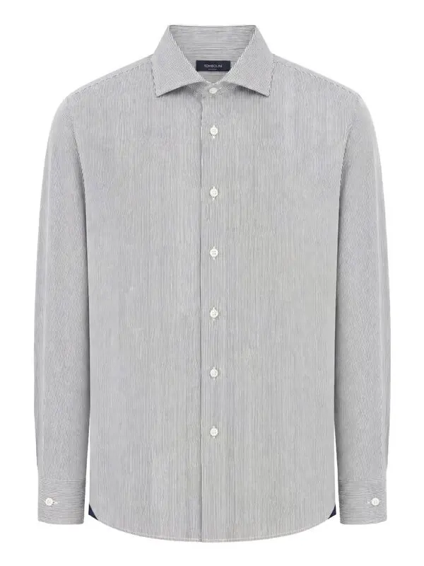 TOMBOLINI Vertical-stripe Shirt - Blue
