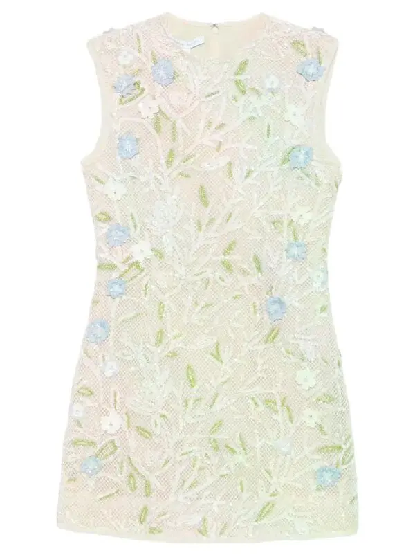 Rachel Gilbert Mistral Sequin-embellished Mini Dress - Neutrals