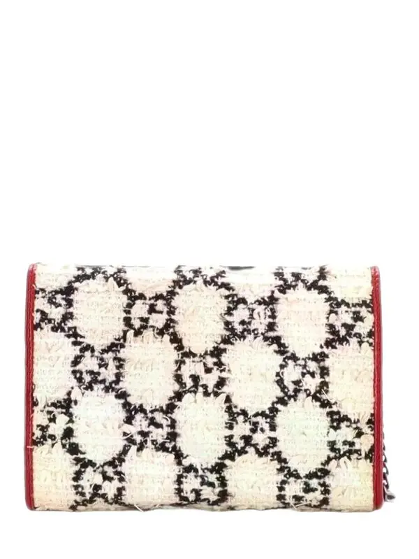 Gucci Dionysus Chain Wallet Gg Tweed Small Shoulder Bag - Black