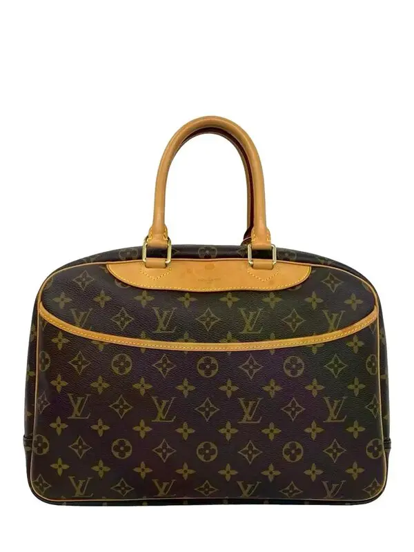 LOUIS VUITTON 1998 Monogram Deauville Handbag - Brown