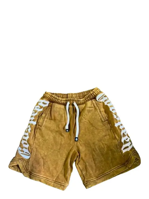 GODSPEED Courtside Logo-print Shorts - Yellow