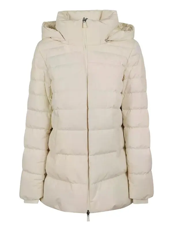Herno Hooded Quilted Puffer Jacket - White