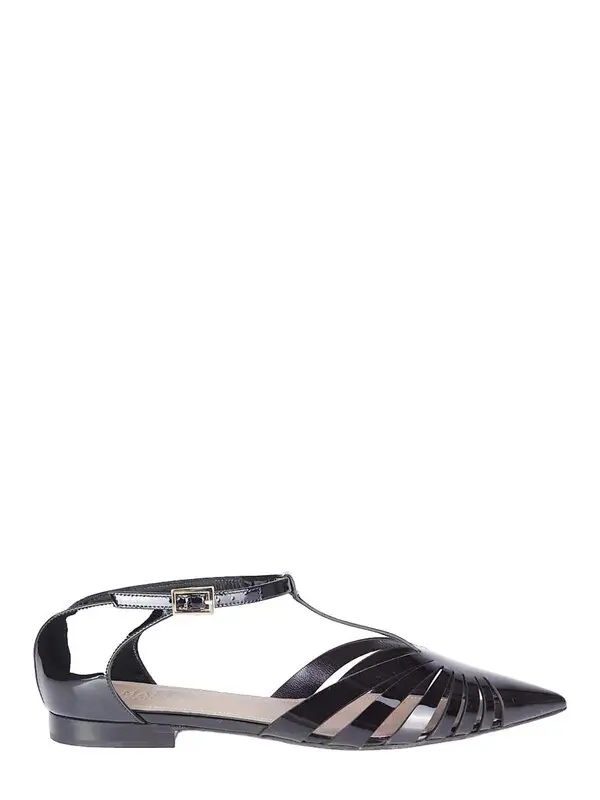 MALONE SOULIERS Jennifer Flat Mules - Black