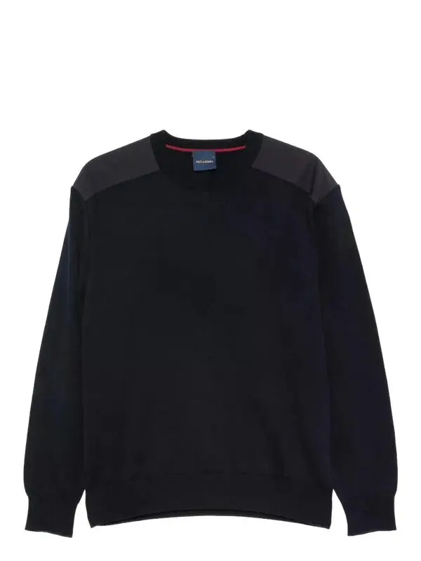 Paul & Shark Panelled Wool Sweater - Blue