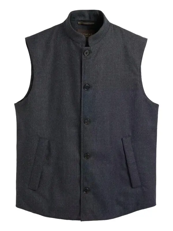 SLOWEAR Montedoro Padded Wool Gilet - Grey