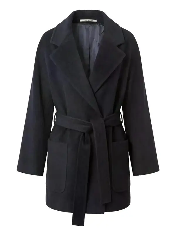 Tagliatore Denise Belted Coat - Blue