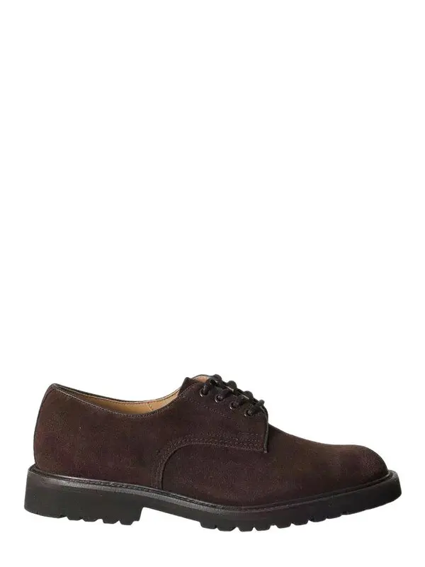 TRICKER'S Daniel Suede Lace-up Derby Shoes - Brown