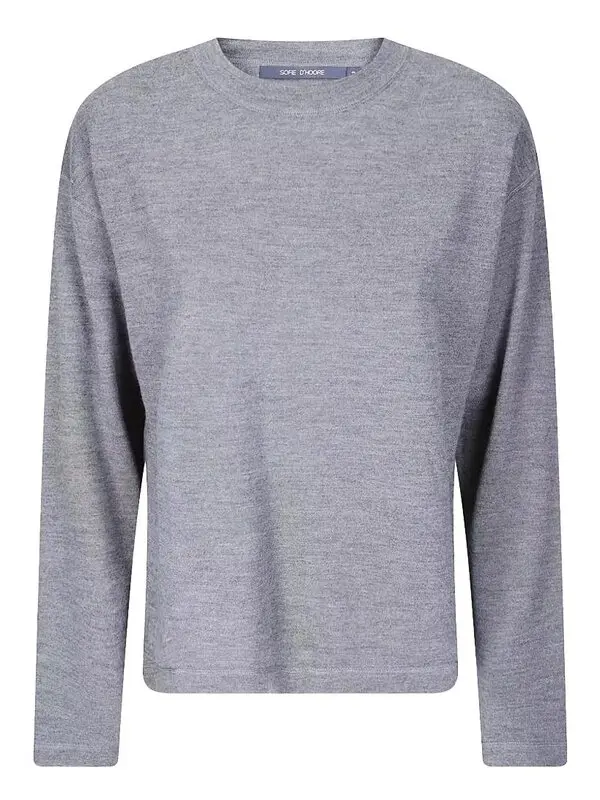 Sofie D'hoore Mateo Crew-neck Long-sleeve T-shirt - Grey
