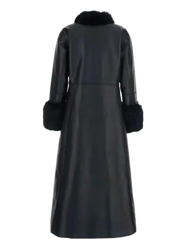 URBANCODE Faux-fur Trim Coat - Black