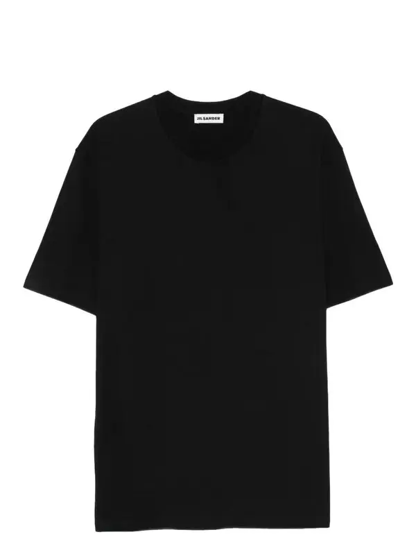 JIL SANDER Slogan-print Short-sleeve T-shirt - Black