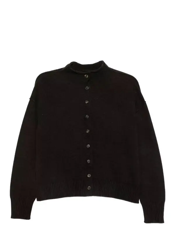 VANISE Button-up Knitted Cardigan - Brown